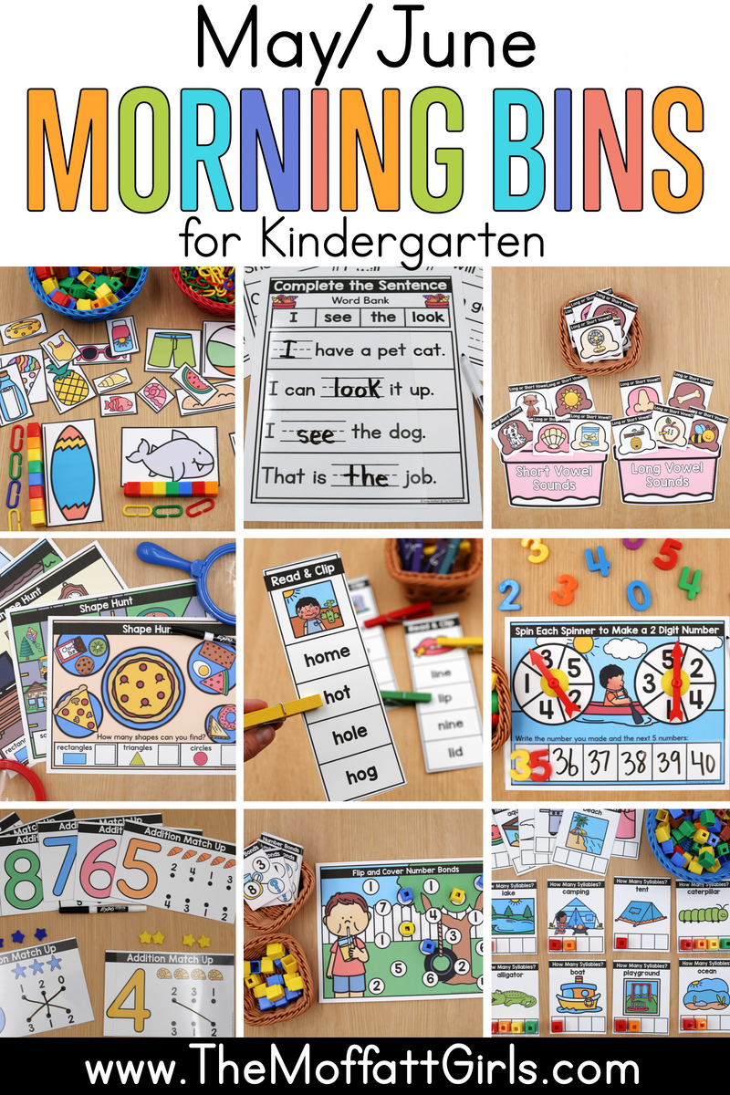 Kindergarten May & June Morning Bins – Pingovox