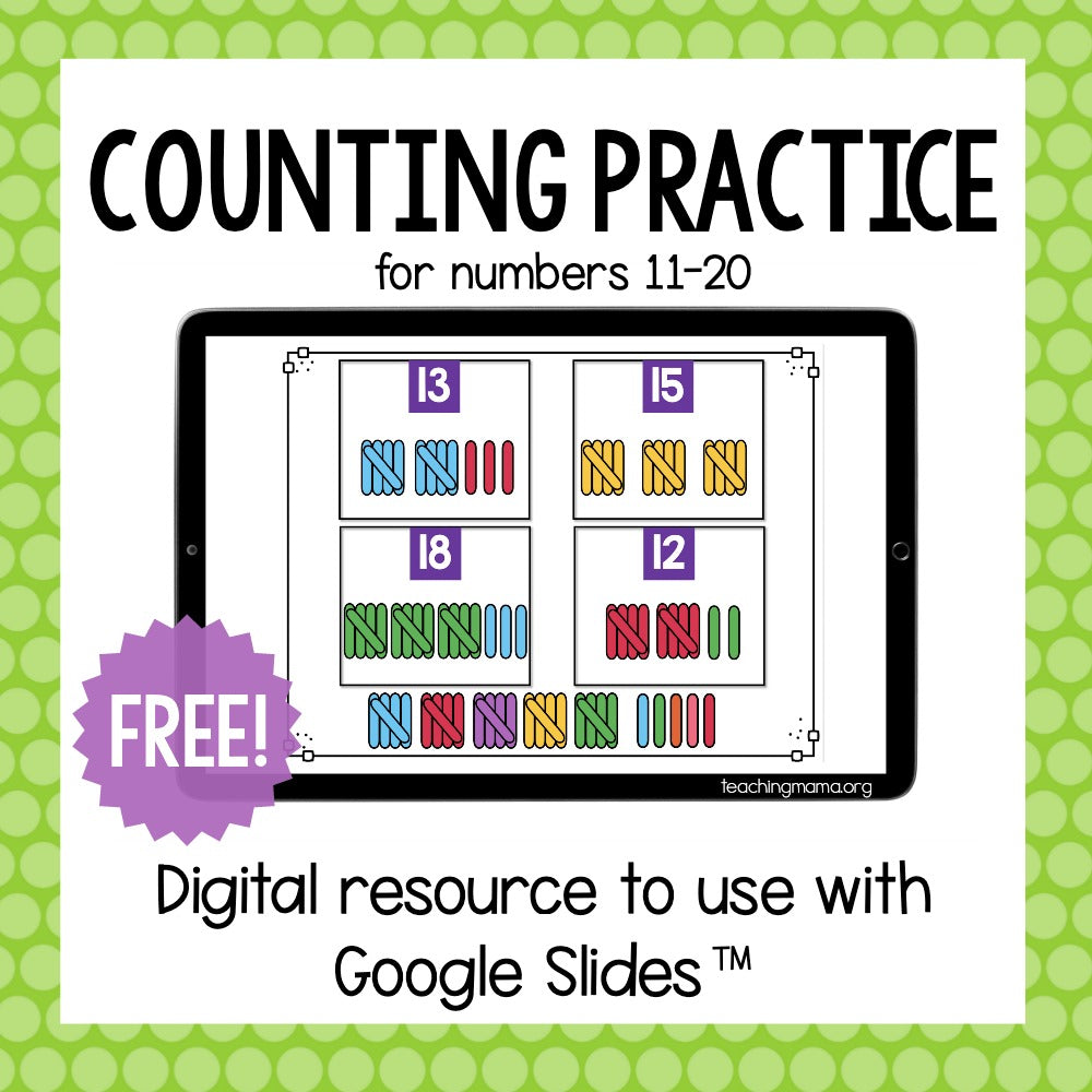 Digital Counting Activities for Numbers 11-20 – Pingovox