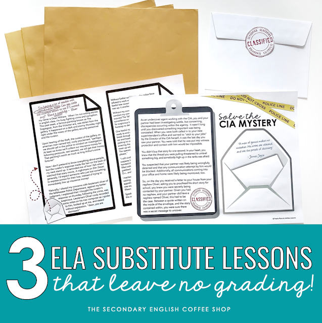 3 ELA Substitute Lessons That Leave No Grading – Pingovox