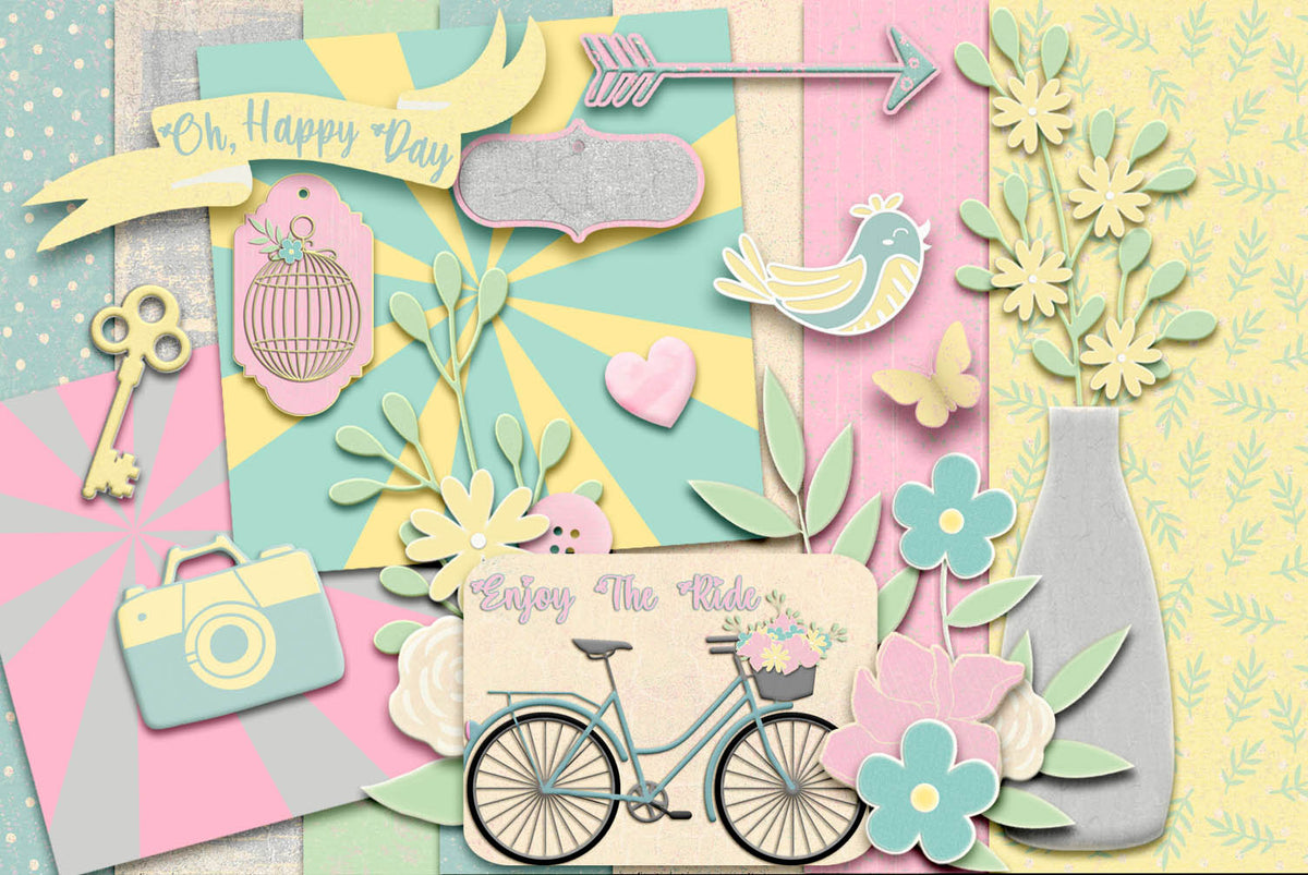 Free Digital Scrapbooking Template, Free Scrapbooking Kit and Full Ins ...